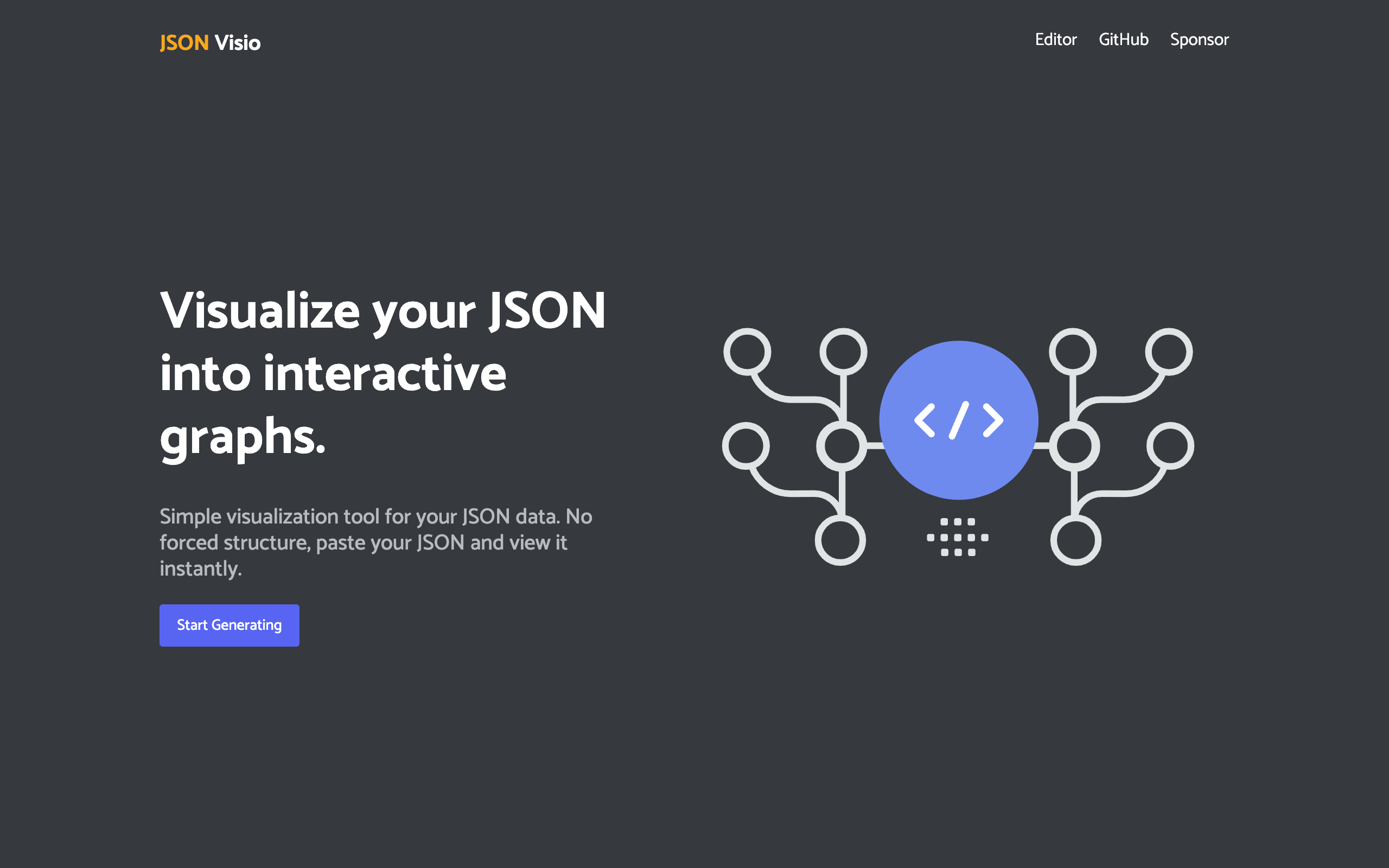 JSON Visio - Directly onto graphs
